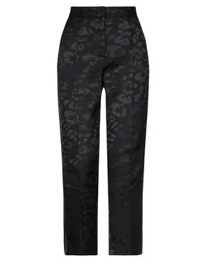 8PM Leopard-print Straight-leg Pants - Black