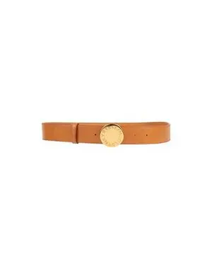 Stella McCartney Woman Belt Black Size 36 Textile Fibers Brown