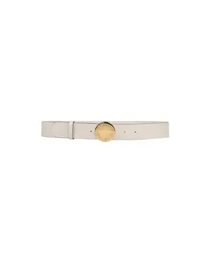 Stella McCartney Woman Belt Black Size 36 Textile Fibers Ivory