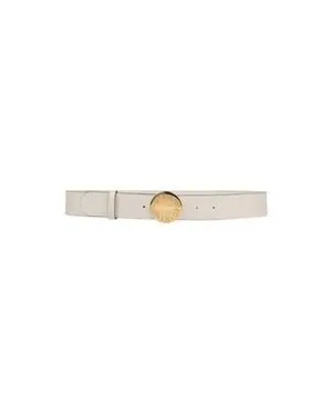 Stella McCartney Woman Belt Black Size 36 Textile Fibers White