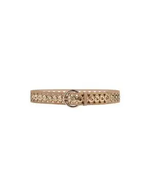 Sandro Cowhide Belt - Beige