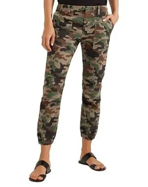 NILI LOTAN Tapered Camouflage Slim-leg Cargo Pants