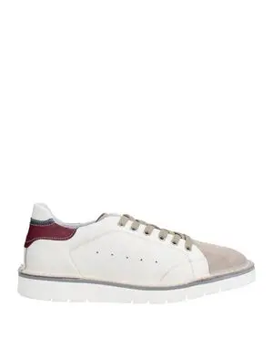 CAFÈNOIR Leather Sneakers - Dove Grey