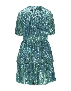 ANIYE BY Mini Sequined Tulle Dress - Turquoise