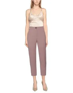SOALLURE Tapered High Waisted Pants - Beige
