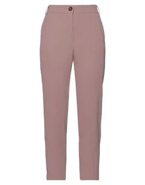 SOALLURE Tapered High Waisted Pants - Beige