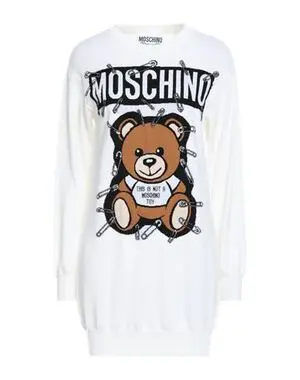 Moschino Mini Virgin Wool T-shirt Dress - Off White