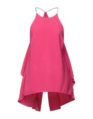 MARCIANO Ruched Sleeveless Top - Fuchsia