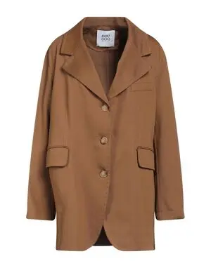 DOUUOD Overcoat & Trench Coat - Camel