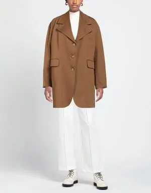 DOUUOD Overcoat & Trench Coat - Camel