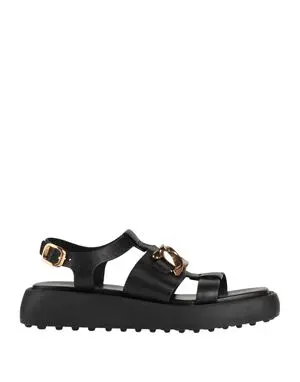 TOD'S Sandals Size Calfskin - Black