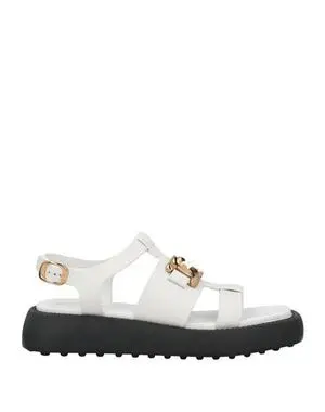 TOD'S Sandals Size Calfskin - White