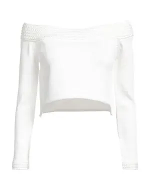 ANTONELLA RIZZA Solid Sweater - White
