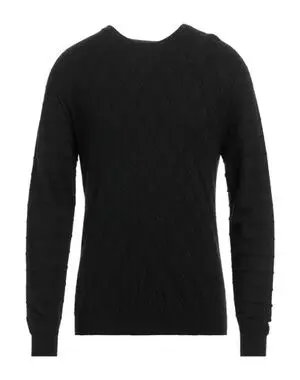 Alpha Studio Sweater In Viscose, Nylon, Wool, Cashmere, And Polyester - Black