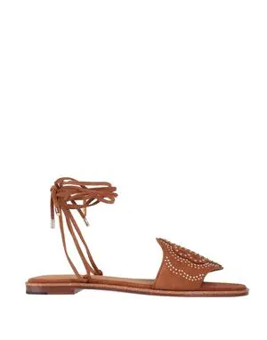 Maje Sandals In Leather - Brown