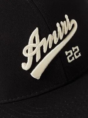 Amiri Logo-embroidered Cotton-twill Baseball Cap