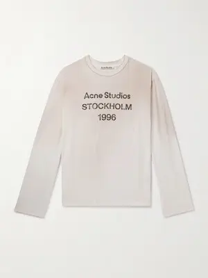 Acne Studios Logo Stockholm 1996-Print T-Shirt - White | Editorialist
