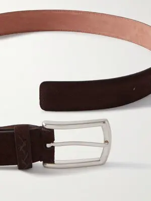 Zegna 3cm Suede Belt