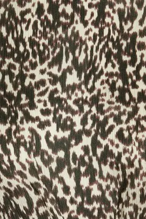 IRO PARIS Rusko Ruffled Leopard-print Blouse