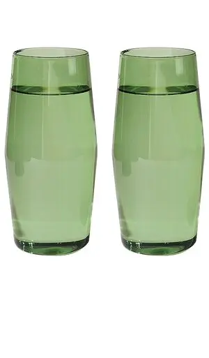 YIELD Century Glass 16oz Set In Green - Verde