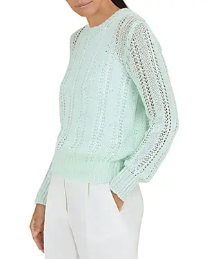 Peserico Sequin Open Knit Sweater
