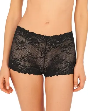 Natori Heavenly Lace Boyshorts - Black