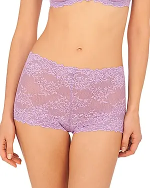 Natori Heavenly Lace Boyshorts Violette