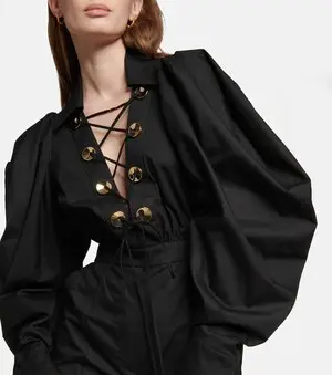 Elie Saab Puffed-sleeve Jumpsuit