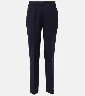 Gabriela Hearst High-rise Wool Trousers - Blue