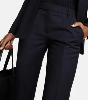 Gabriela Hearst High-rise Wool Trousers - Blue
