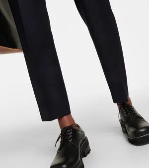Gabriela Hearst High-rise Wool Trousers - Blue