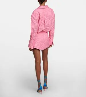 Attico Silvye Zebra-print Minidress