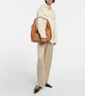 TOTEME Large Leather Tote Bag