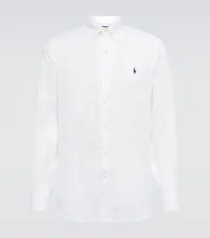 Polo Ralph Lauren Embroidered Linen Shirt - White
