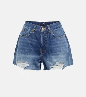 7 For All Mankind Loose Fit Shorts Women