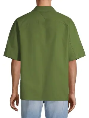Bottega Veneta Woven Short-sleeved Work Shirt