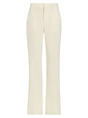 Cinq À Sept Kerry Crepe Straight-leg Pants Dune