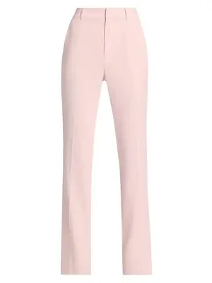 Cinq À Sept Kerry Crepe Straight-leg Pants Icy Pink
