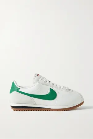 Nike Cortez Suede-trimmed Leather Sneakers