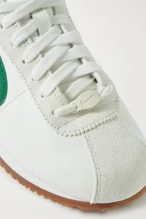 Nike Cortez Suede-trimmed Leather Sneakers