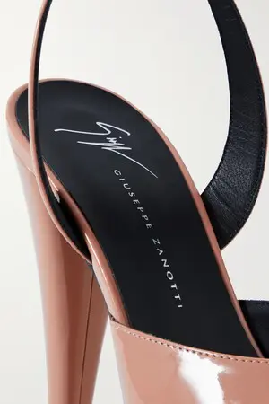 GIUSEPPE ZANOTTI Khalifa Faux Patent-leather Platform Sandals