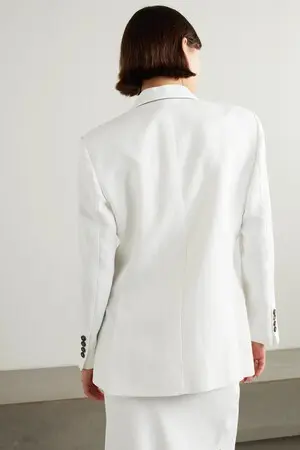 Brunello Cucinelli Twill Blazer - White