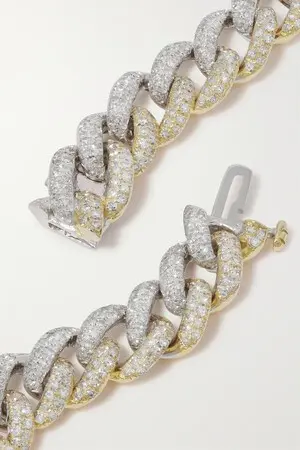 Shay Essential 18-karat Yellow And White Diamond Bracelet