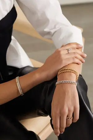 Shay Essential 18-karat Yellow And White Diamond Bracelet