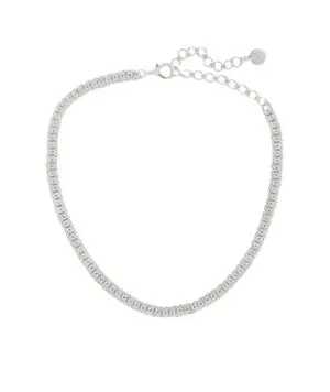 Shay SHAY Mini 18-Karat White Gold Diamond Choker Silver