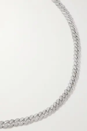 Shay Mini 18-karat Diamond Choker - White Gold