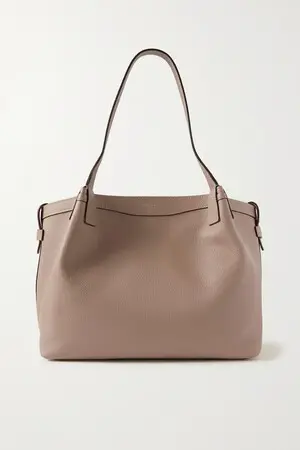 SERAPIAN Small Secret Textured-leather Tote
