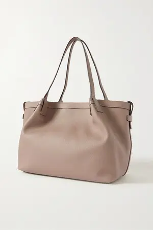 SERAPIAN Small Secret Textured-leather Tote