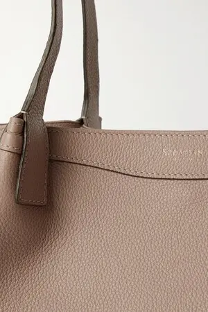 SERAPIAN Small Secret Textured-leather Tote