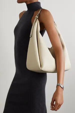 TOTEME Textured-leather Tote - Off-white